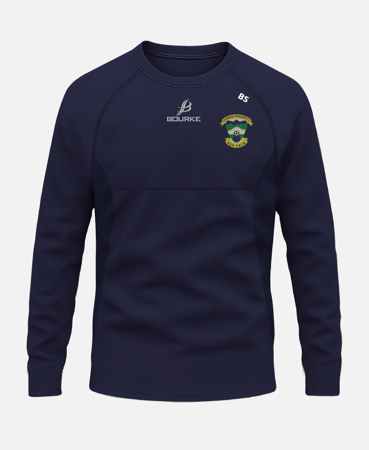 Clodiagh Rangers FC BARR Crew Neck (Navy) – Bourke Sports (.IE) Website
