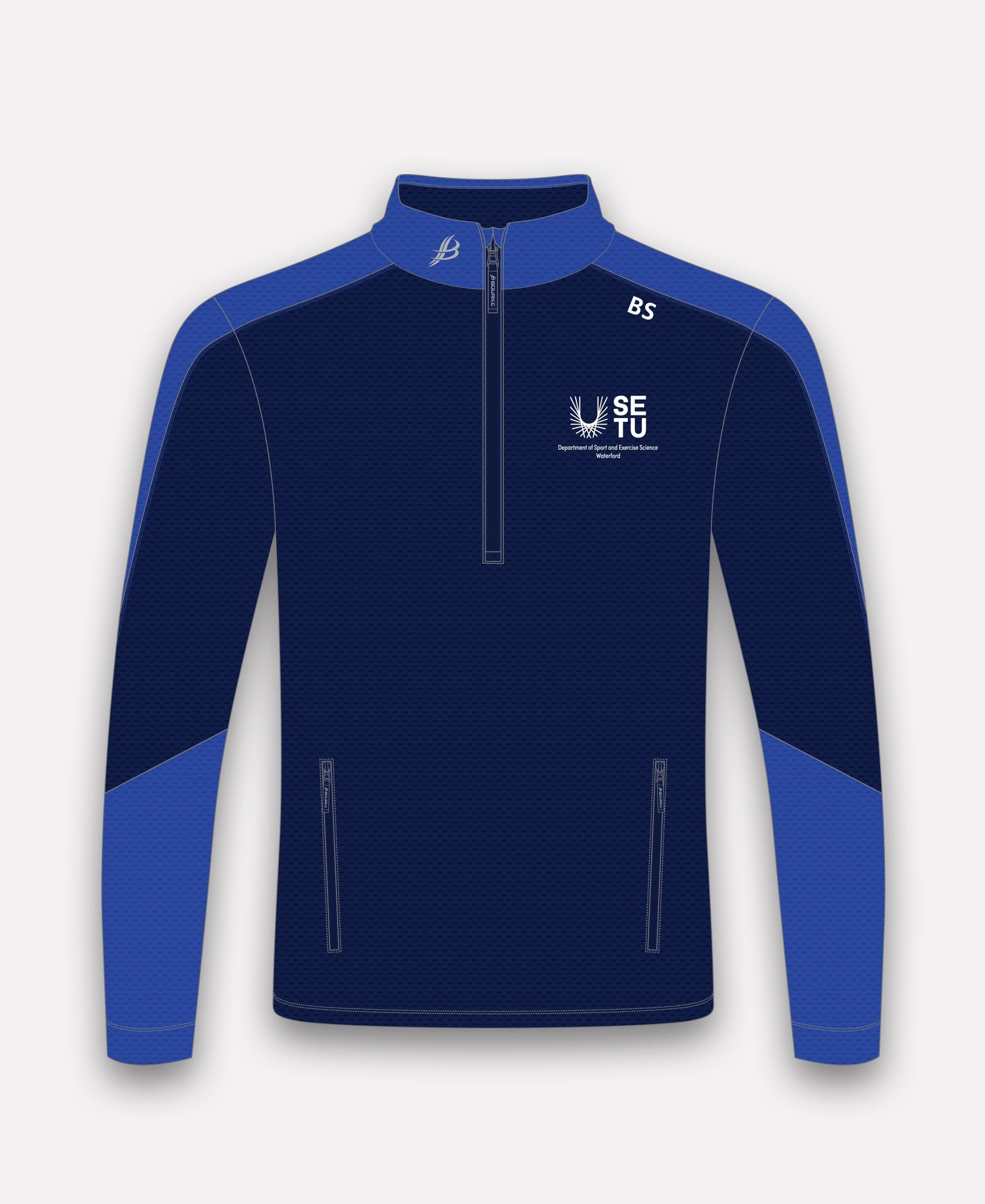 Department of Sport and Exercise Science SETU Croga Half Zip (Blue/Nav ...