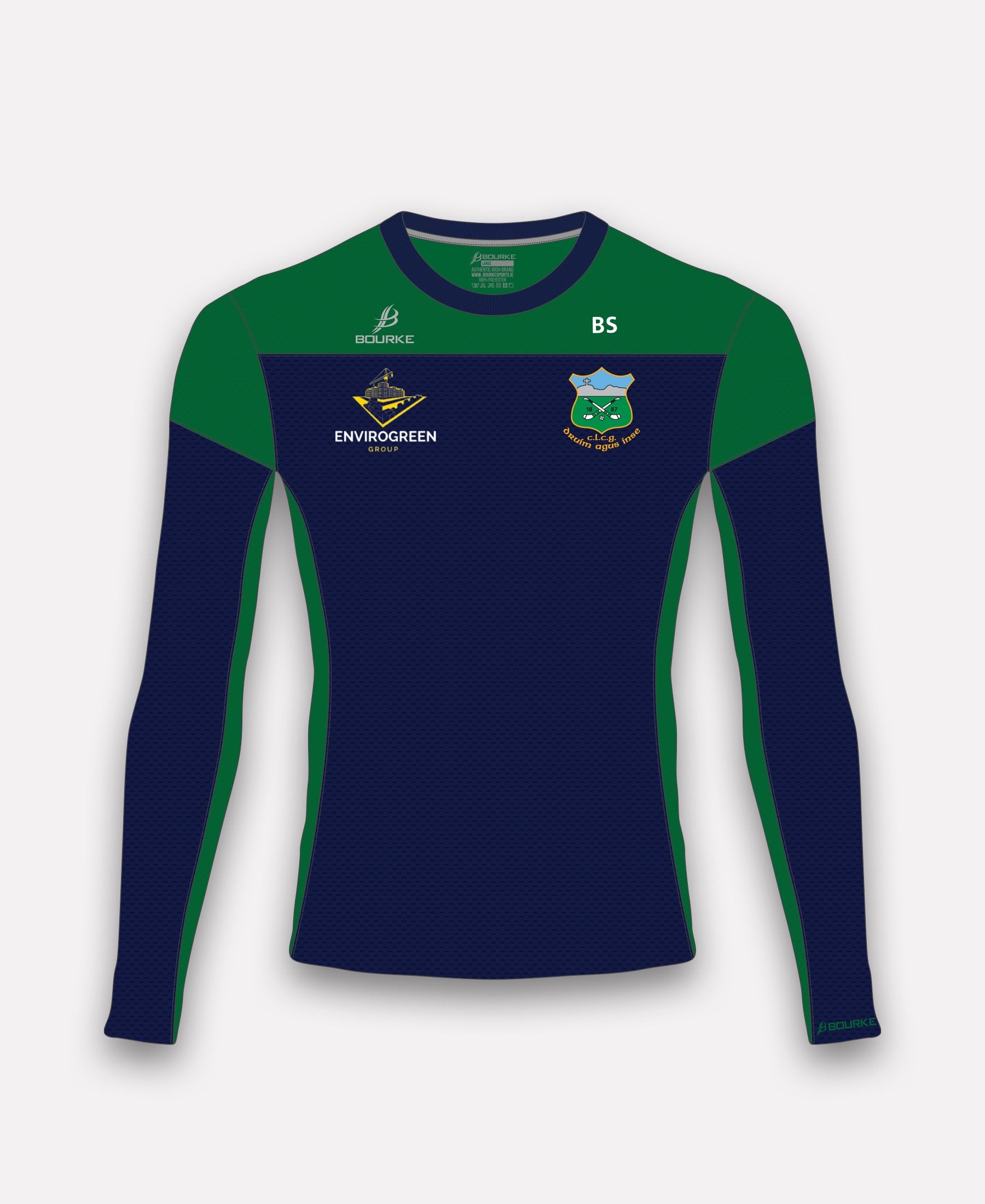 Drom & Inch GAA TACA Crew (Green/Navy) – Bourke Sports (.IE) Website