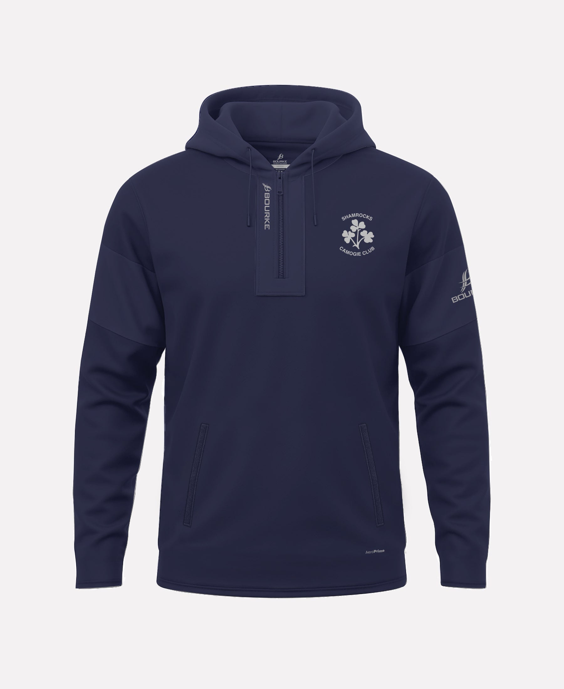 Shamrocks Camogie Galway TEASRA Half Zip Hoodie (Navy) – Bourke Sports ...