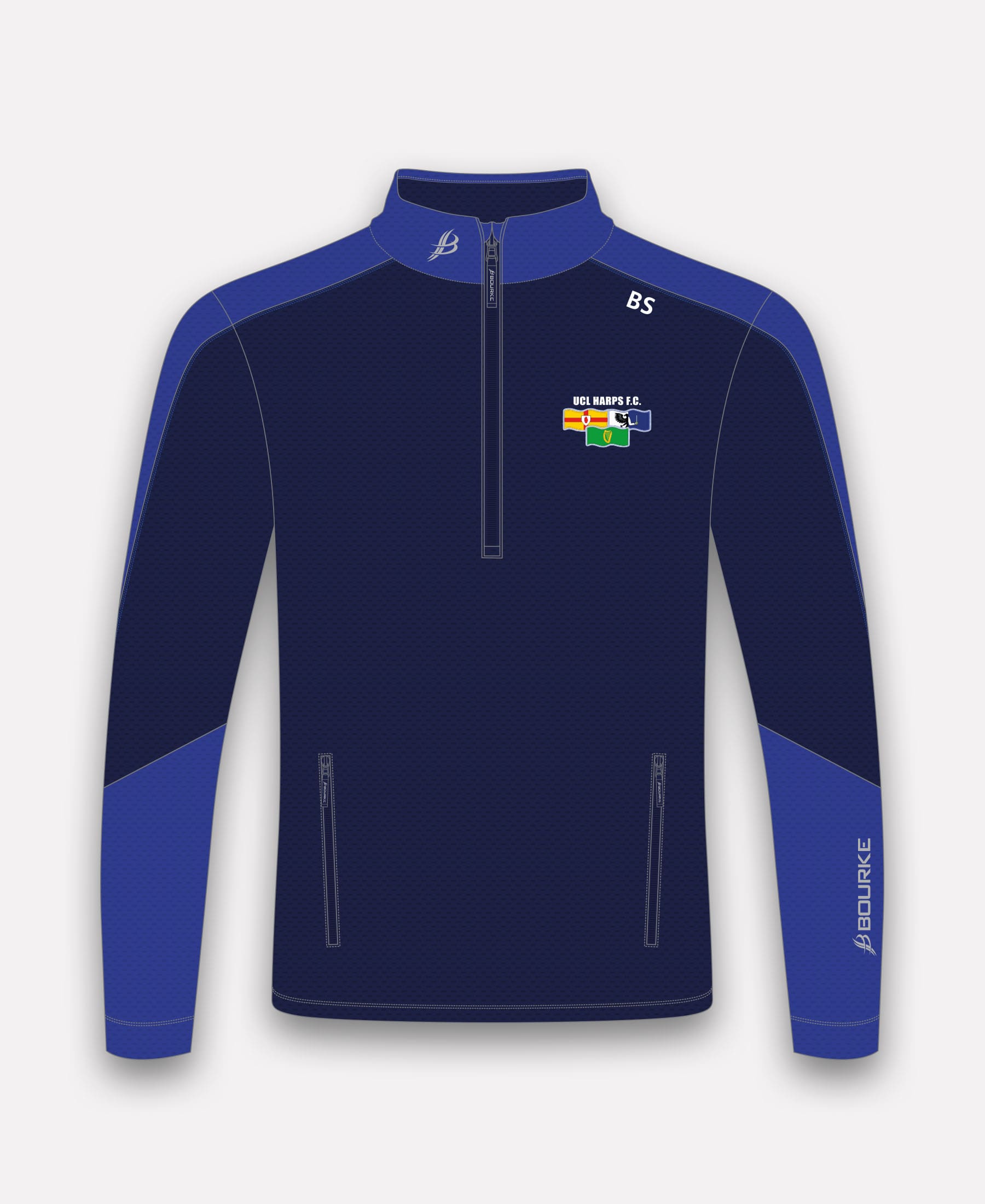 UCL Harps FC Croga Half Zip (Navy/Blue) – Bourke Sports (.IE) Website